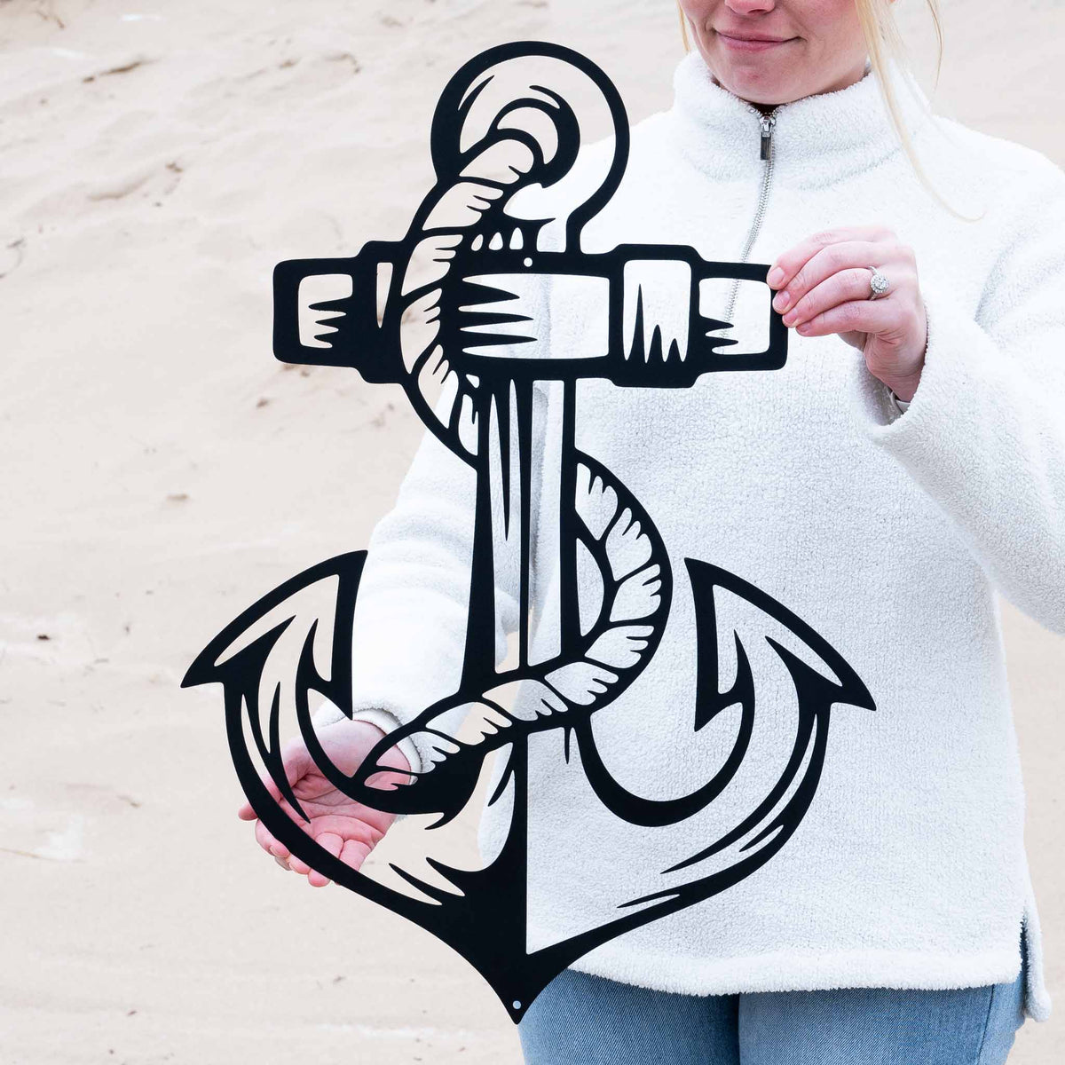 Anchor Metal Sign | Nautical Wall Decor | Coastal Decor– Lakeshore ...