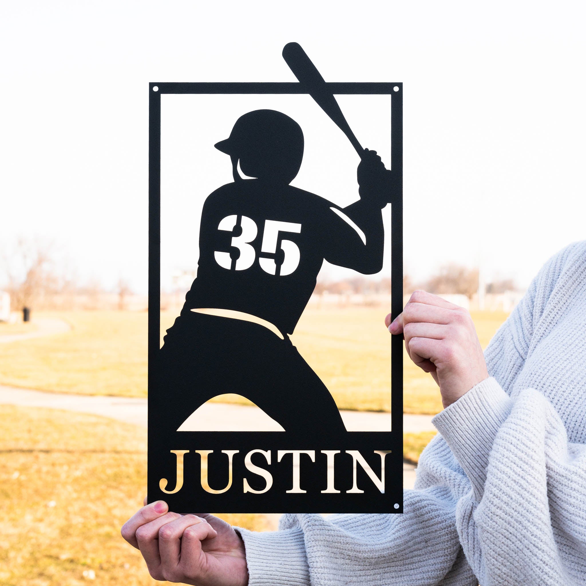 Baseball Athlete Name Sign | Sports Baseball Wall Decor– Lakeshore ...