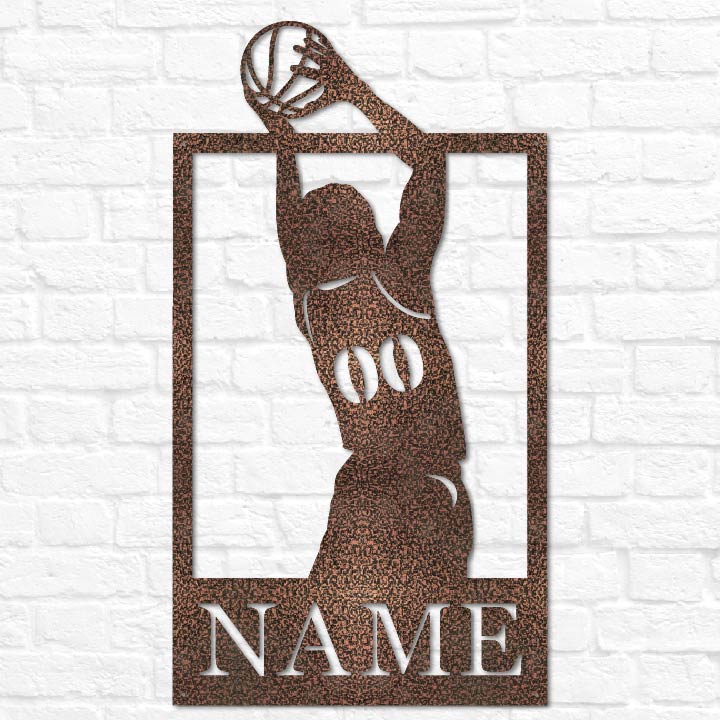 Basketball Athlete Monogram | Sports Name Sign | Custom Jersey Decor ...