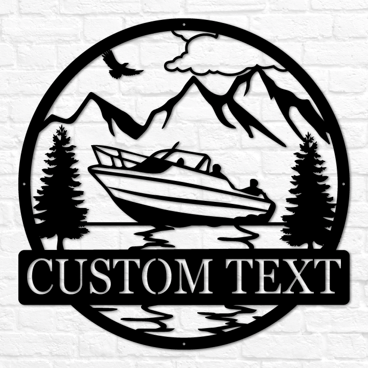 Boat Outdoor Monogram | Boat Name Sign | Garage Dock Decor– Lakeshore ...