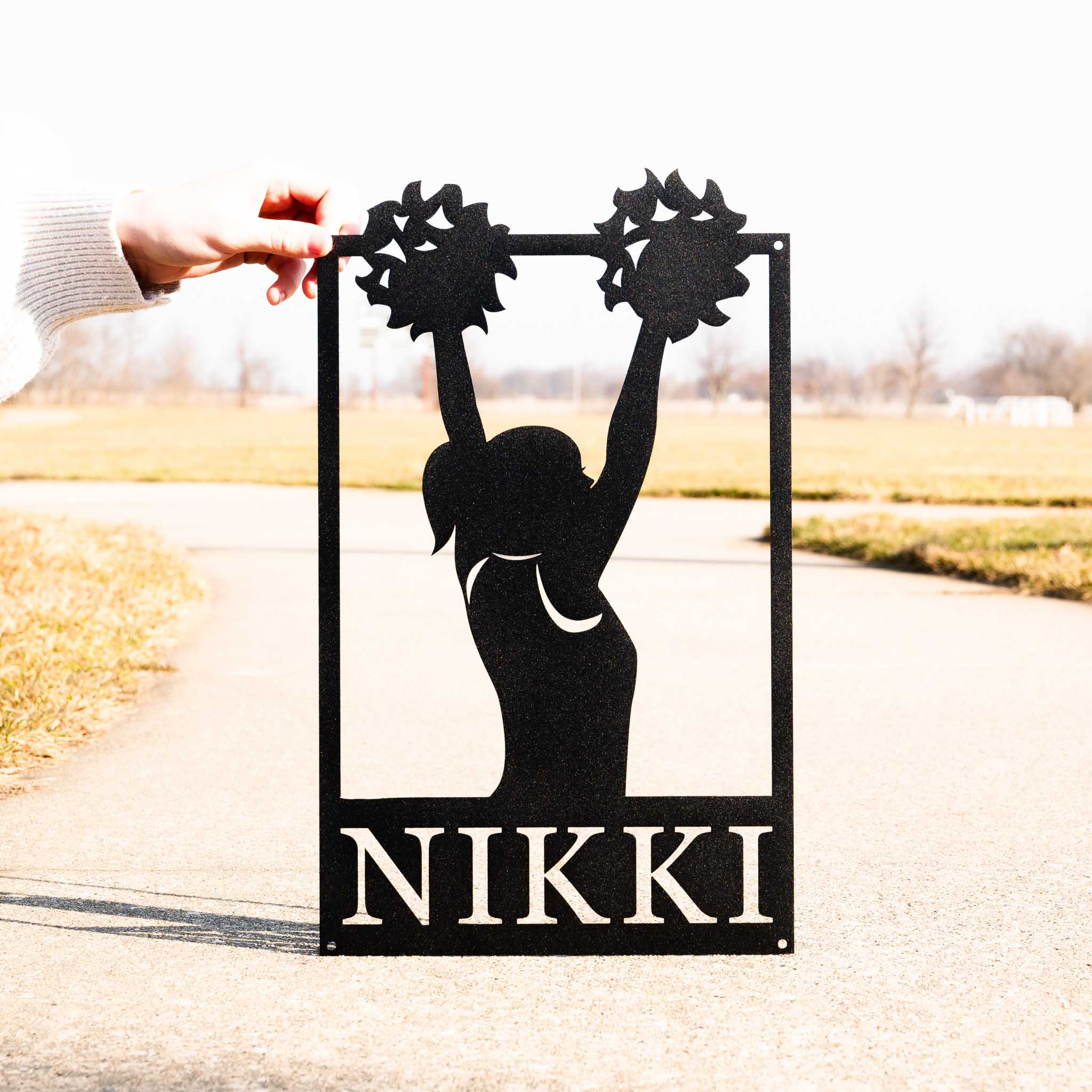 Cheerleader Athlete Monogram | Sports Name Sign | Cheer Team Gift ...