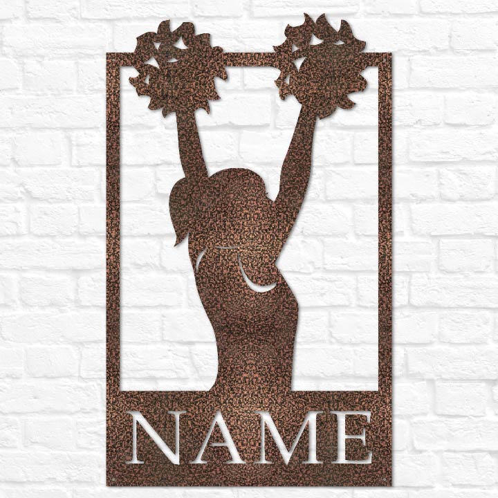 Cheerleader Athlete Monogram | Sports Name Sign | Cheer Team Gift ...
