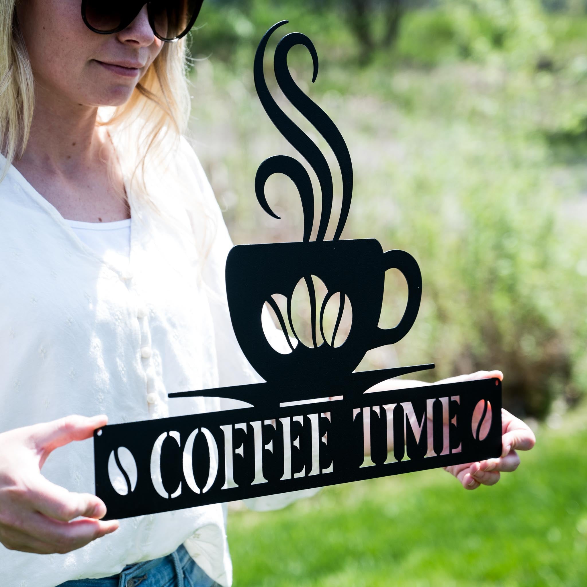 Metal Coffee Time Wall Decot | Kitchen Coffee Shop Sign | Cafe Decor ...