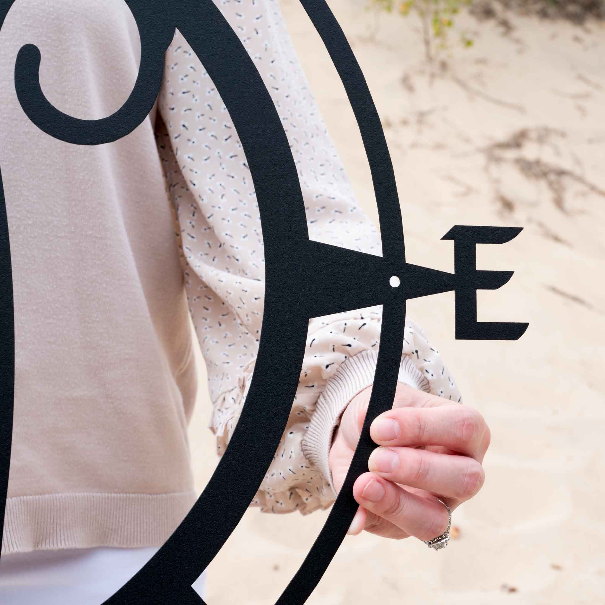 Outdoor Metal Compass Letter Monogram | Destination Wedding Gift ...