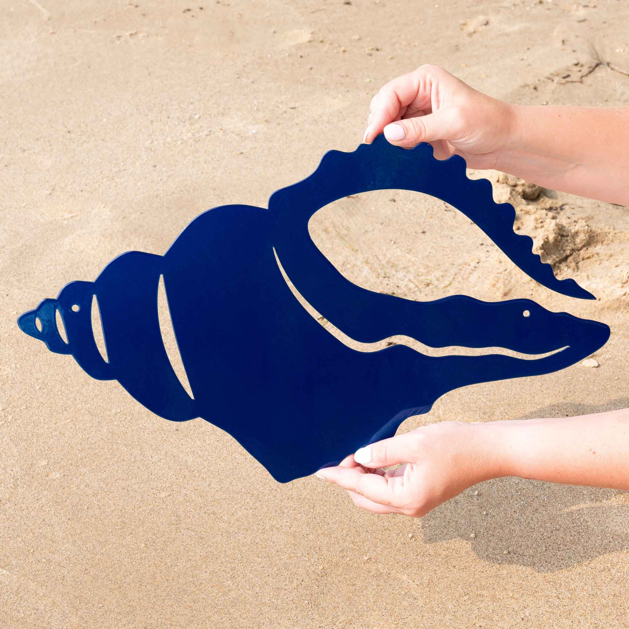 Metal Conch Shell | Nautical Coastal Decor | Beach Lake House Decor ...