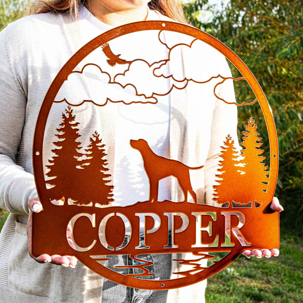Dog Outdoor Monogram | Dog Name Sign | Outdoor Cabin Decor– Lakeshore ...