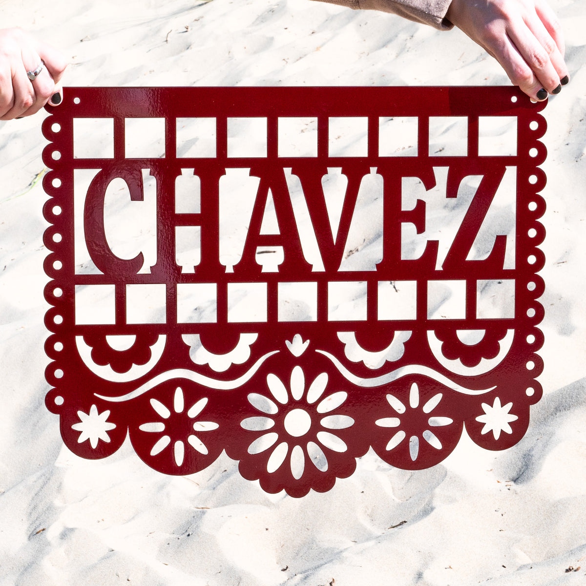 Custom Papel Picado Metal Sign – Dia de los Muertos & Fiesta Decor ...