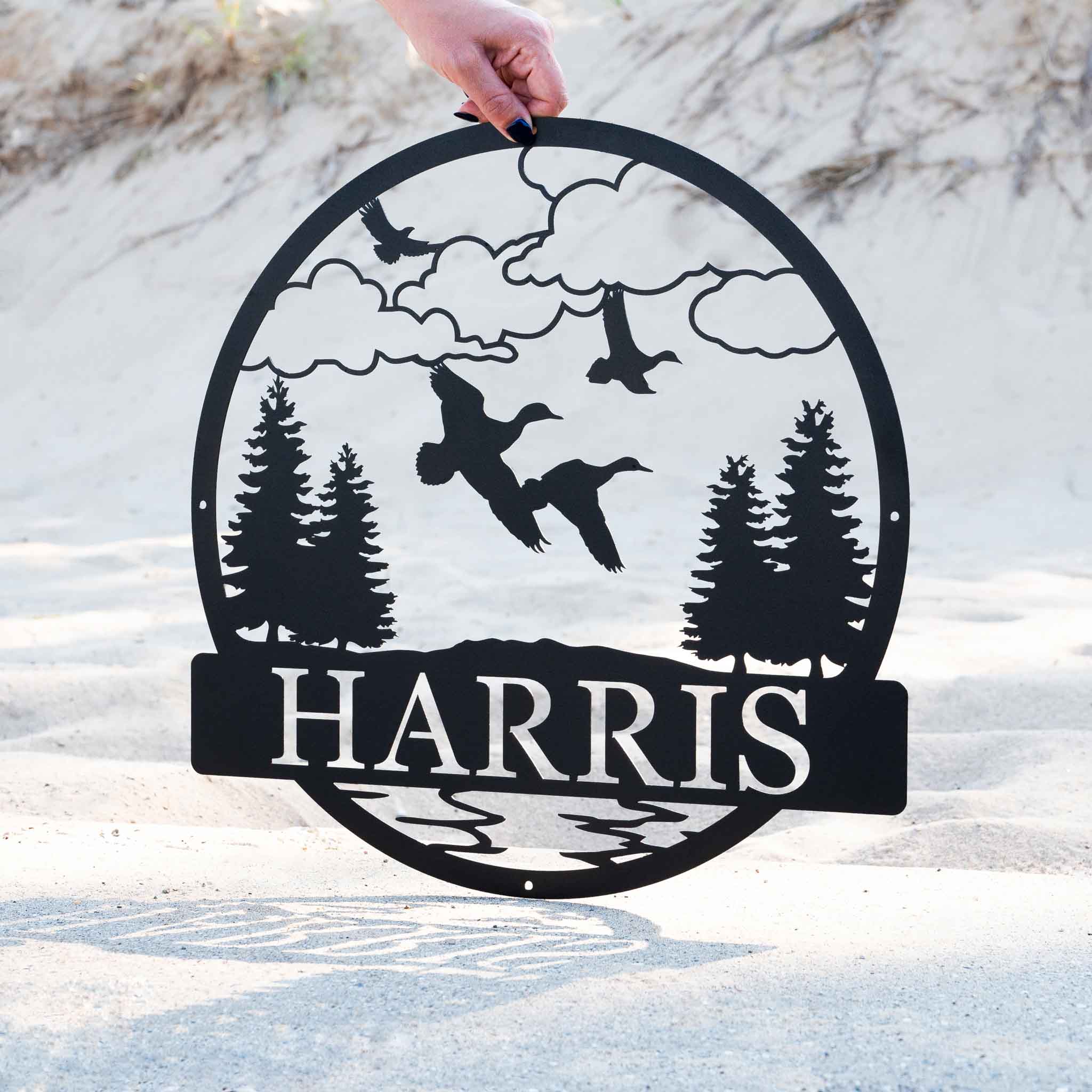 Duck Outdoor Monogram– Lakeshore Metal Decor