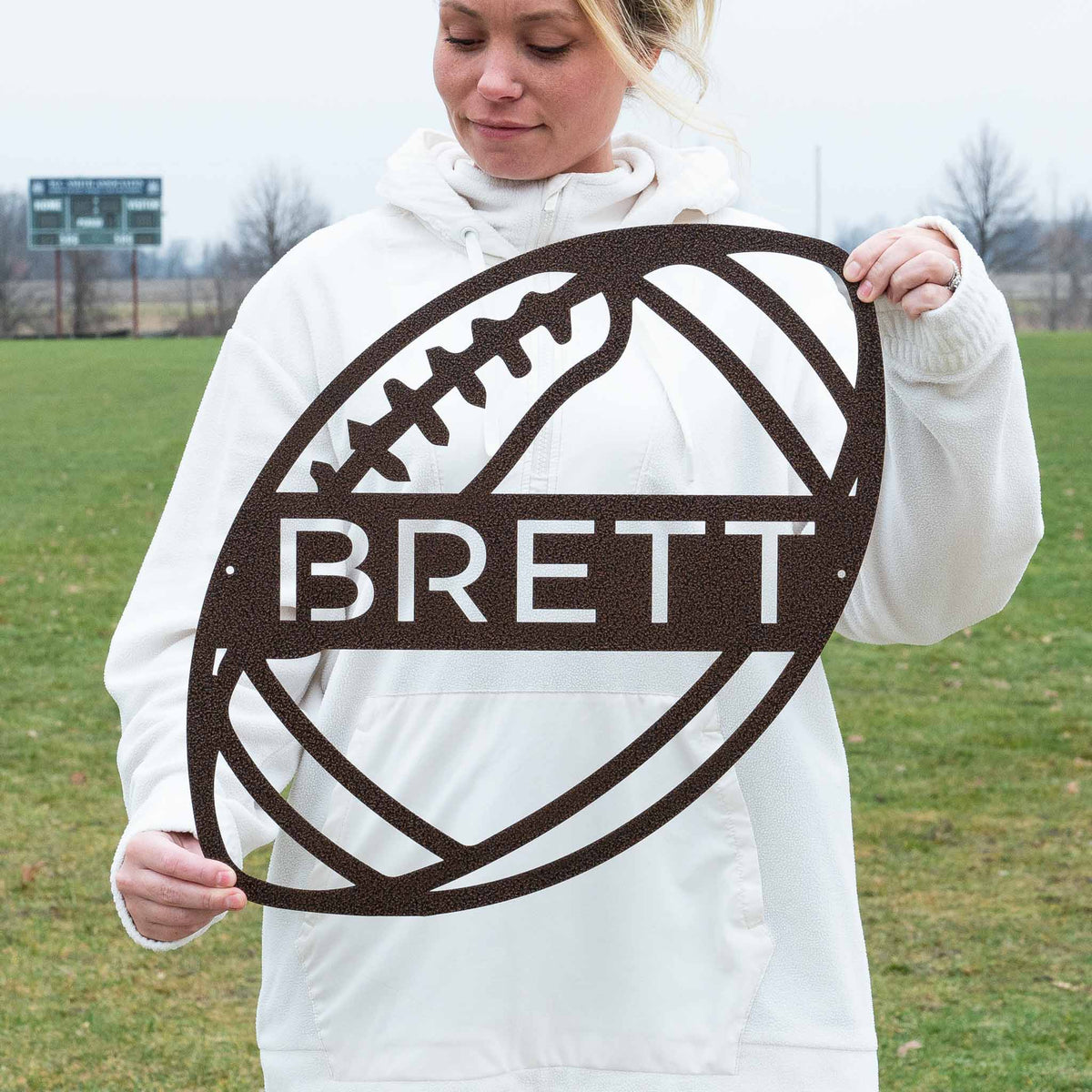 Outdoor Football Sports Name Sign | Football Team Gift | Fathers Day ...