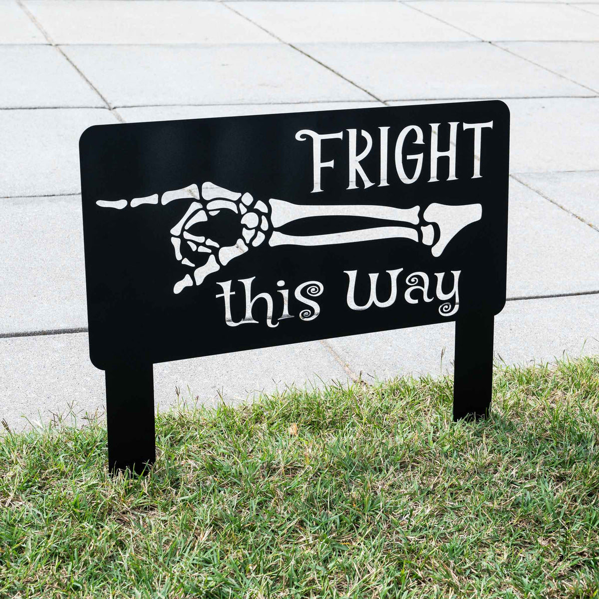 Fright this Way Halloween Yard Decor | Outdoor Halloween Decor ...