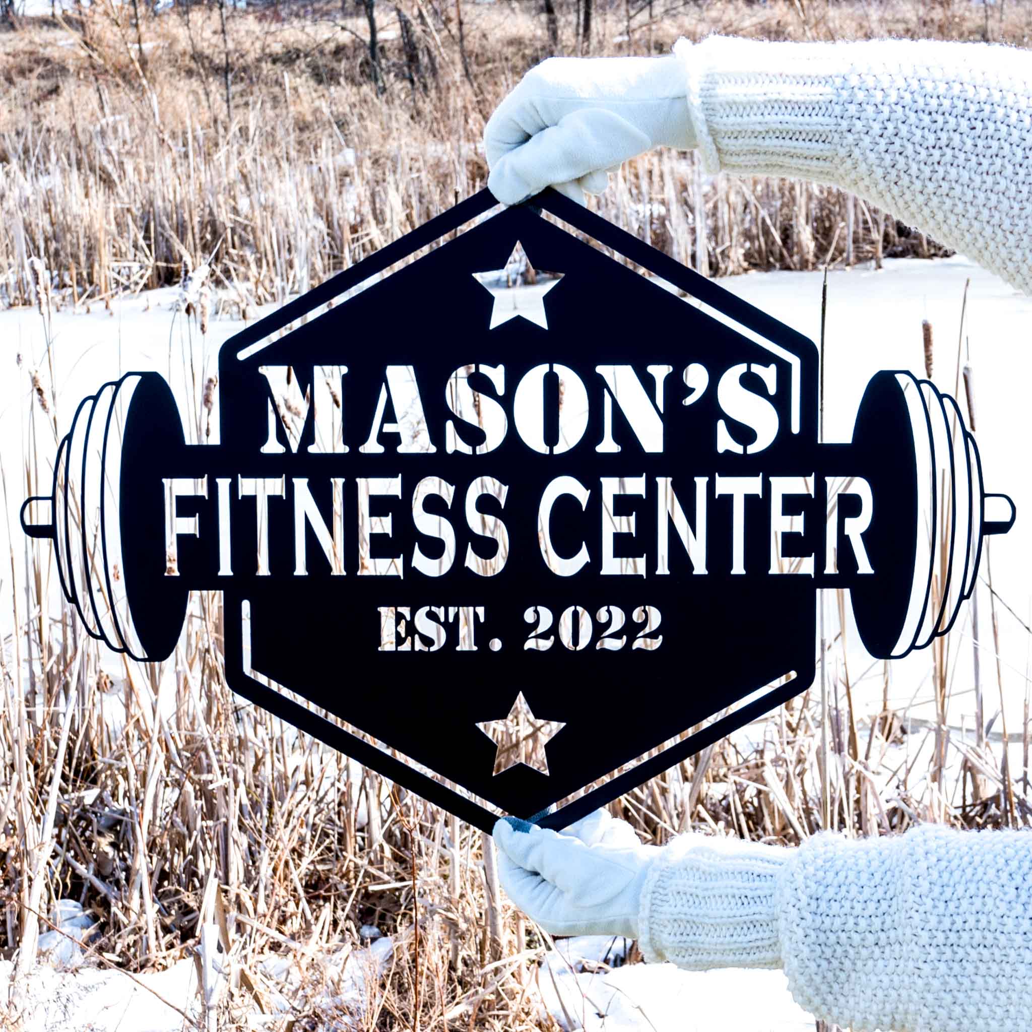 Hexagon Fitness Center Sign | Gym Sign | Fitness Center Sign– Lakeshore ...