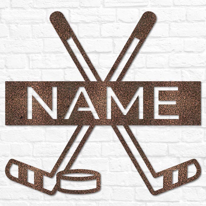 Ice Hockey Monogram | Sports Name Sign | Gift for Athlete or Coach ...