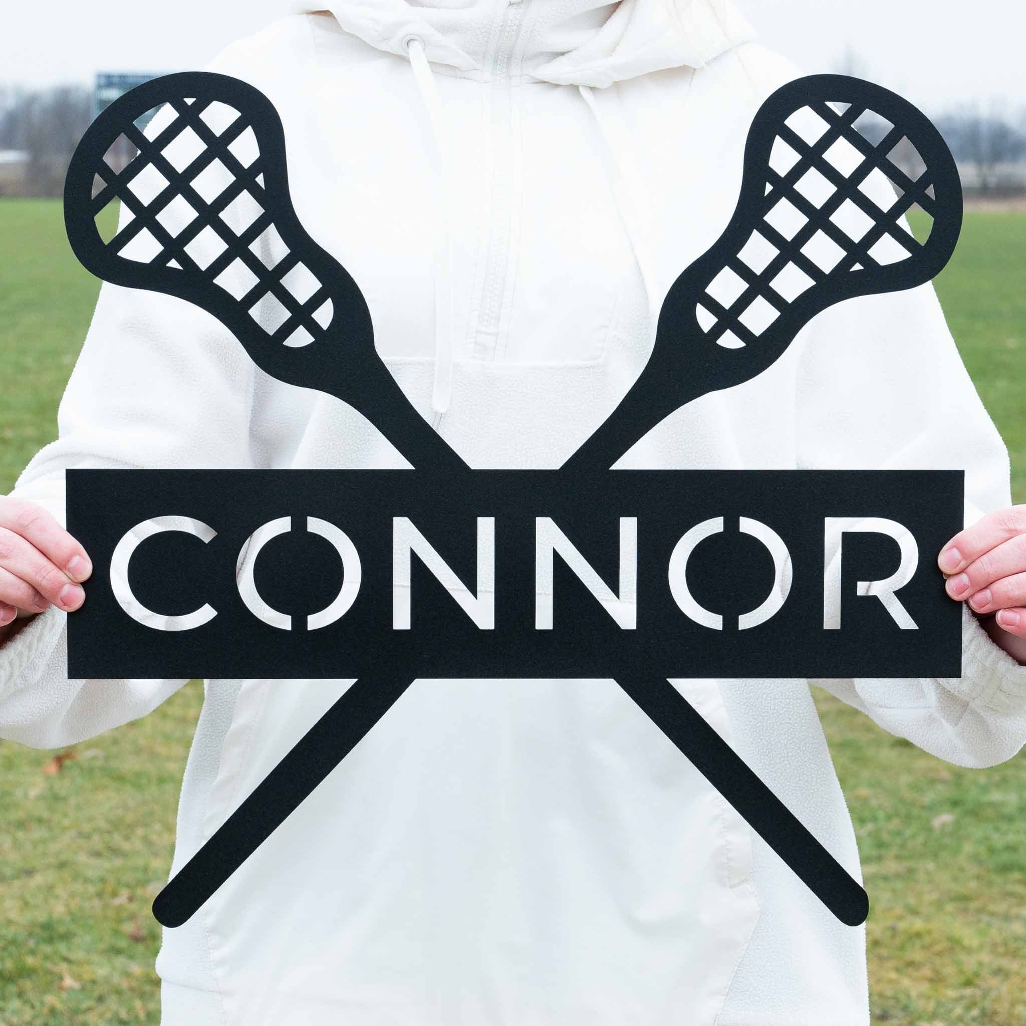 Lacrosse Monogram | Sports Name Sign | Gift for Athlete or Coach ...