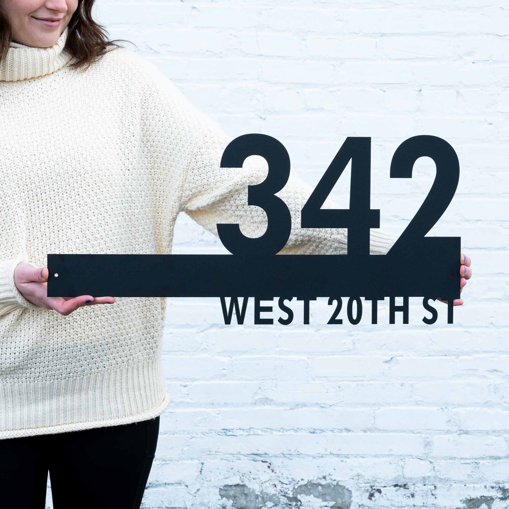 Metal Address Sign | Custom Home Number Decor– Lakeshore Metal Decor
