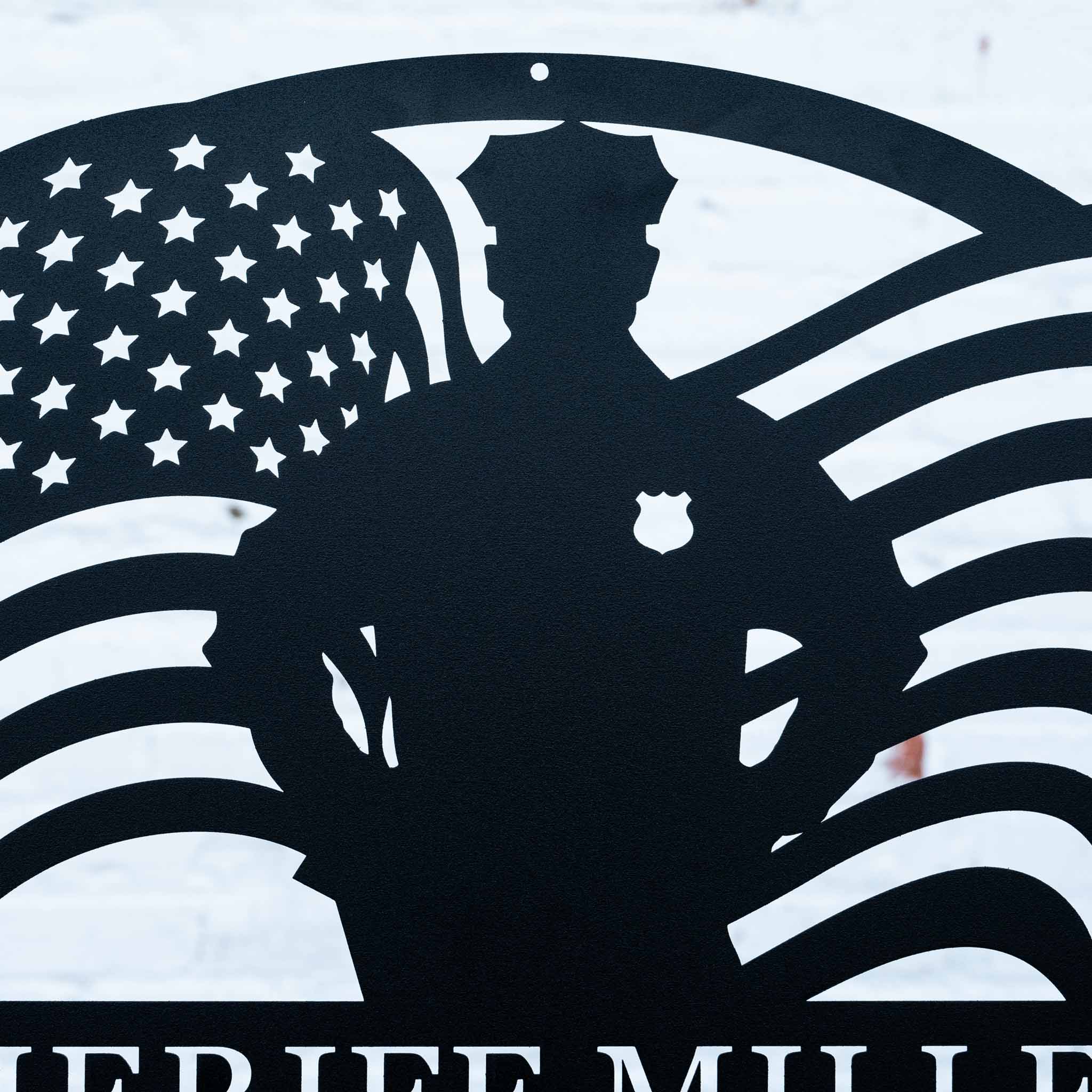 Police Officer Monogram | Police Sign, Police Flag, Officer Gift ...