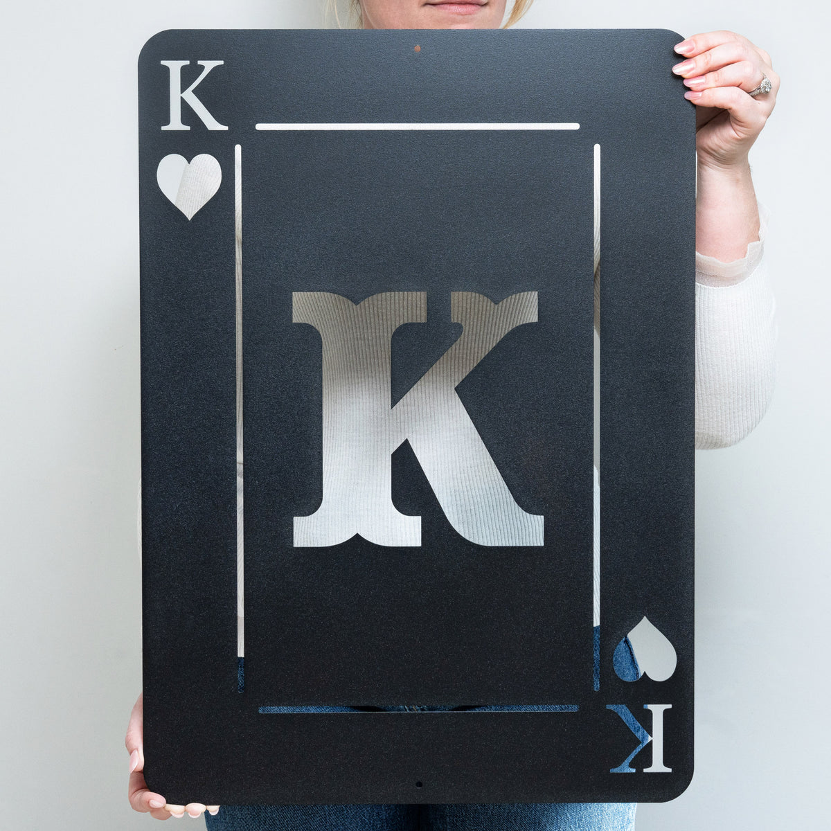 Playing Card Letter Monogram | Game Room Decor | Gaming Card Gifts ...