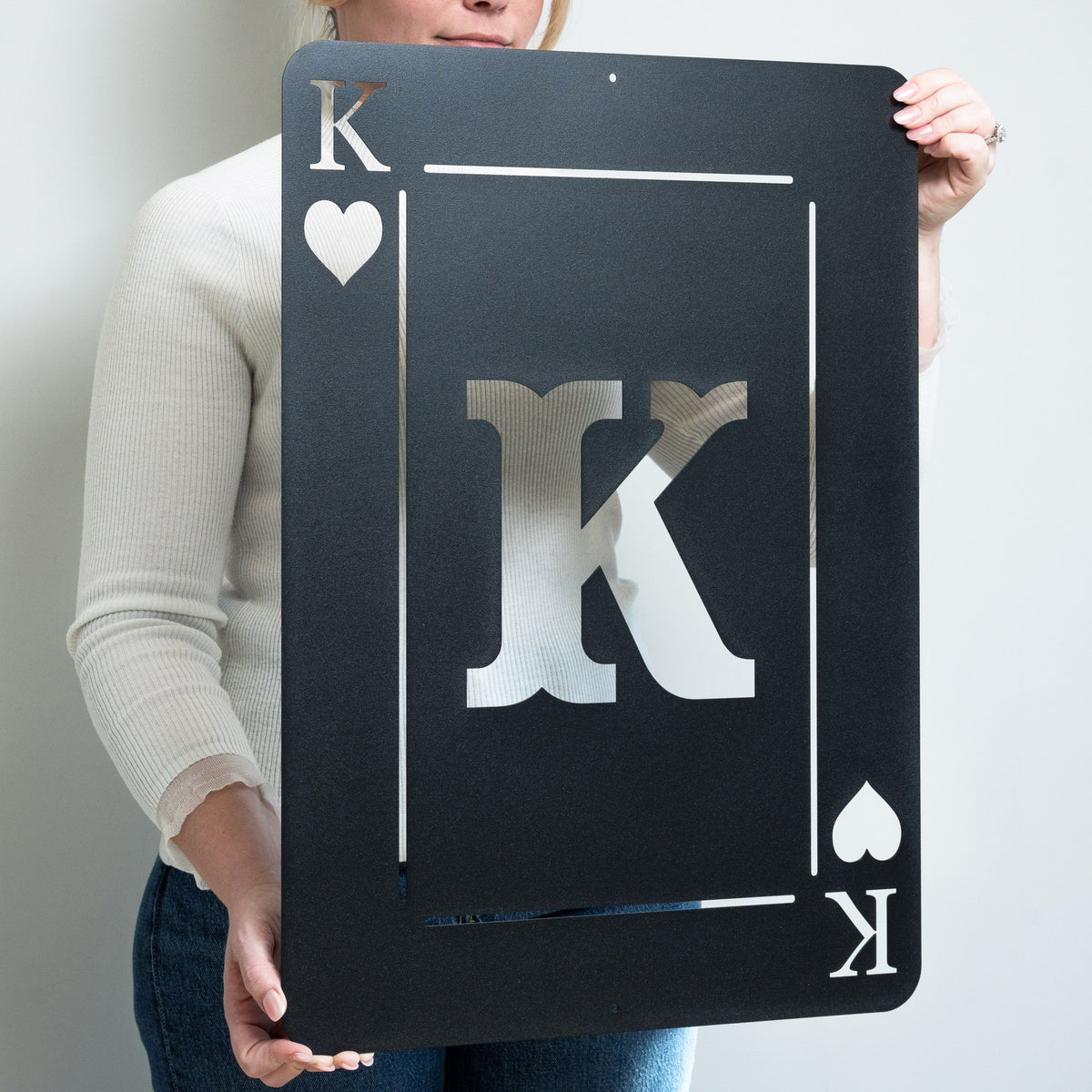 Playing Card Letter Monogram | Game Room Decor | Gaming Card Gifts ...