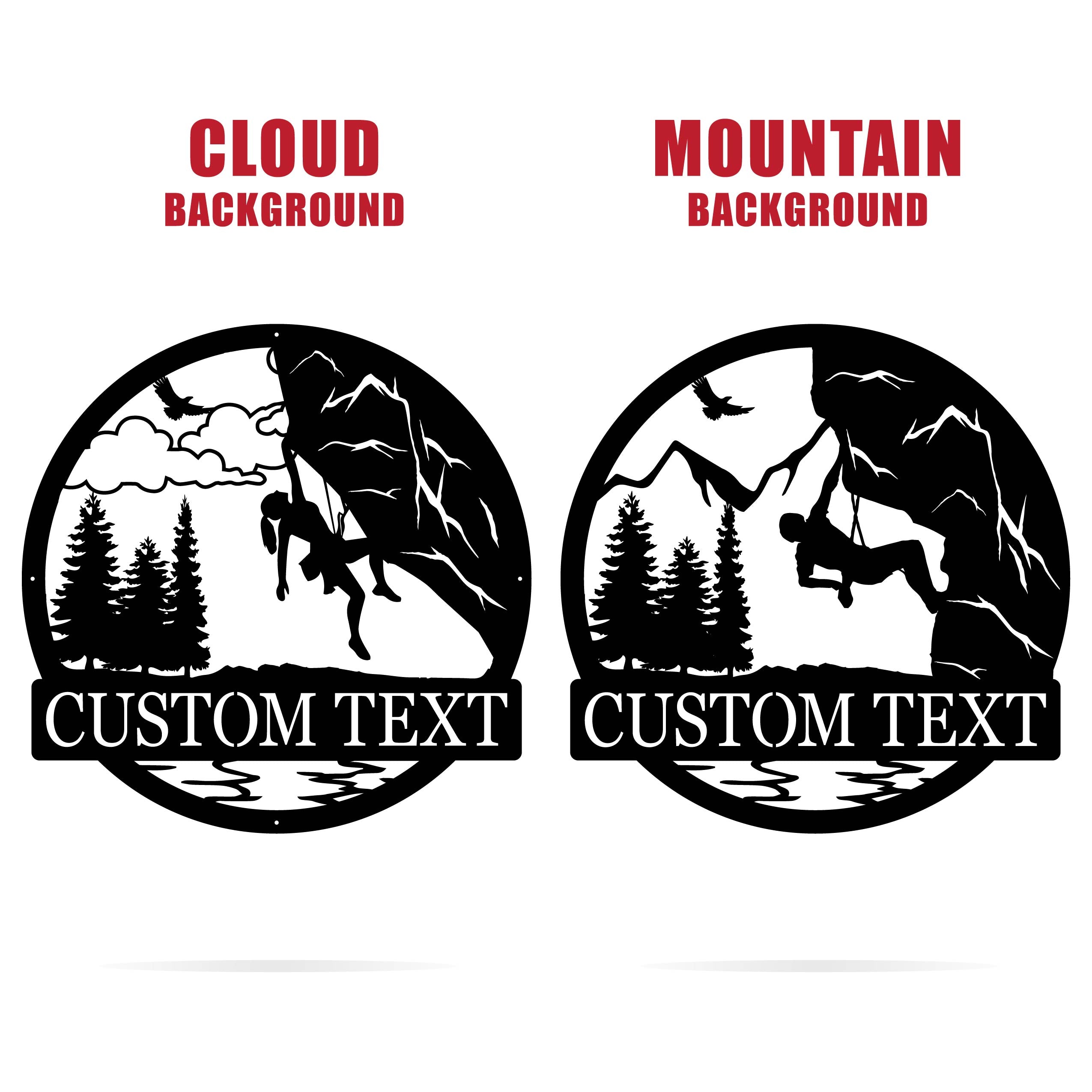Custom Outdoor Rock Climbing Name Sign | Rock Climbing Gym Decor ...