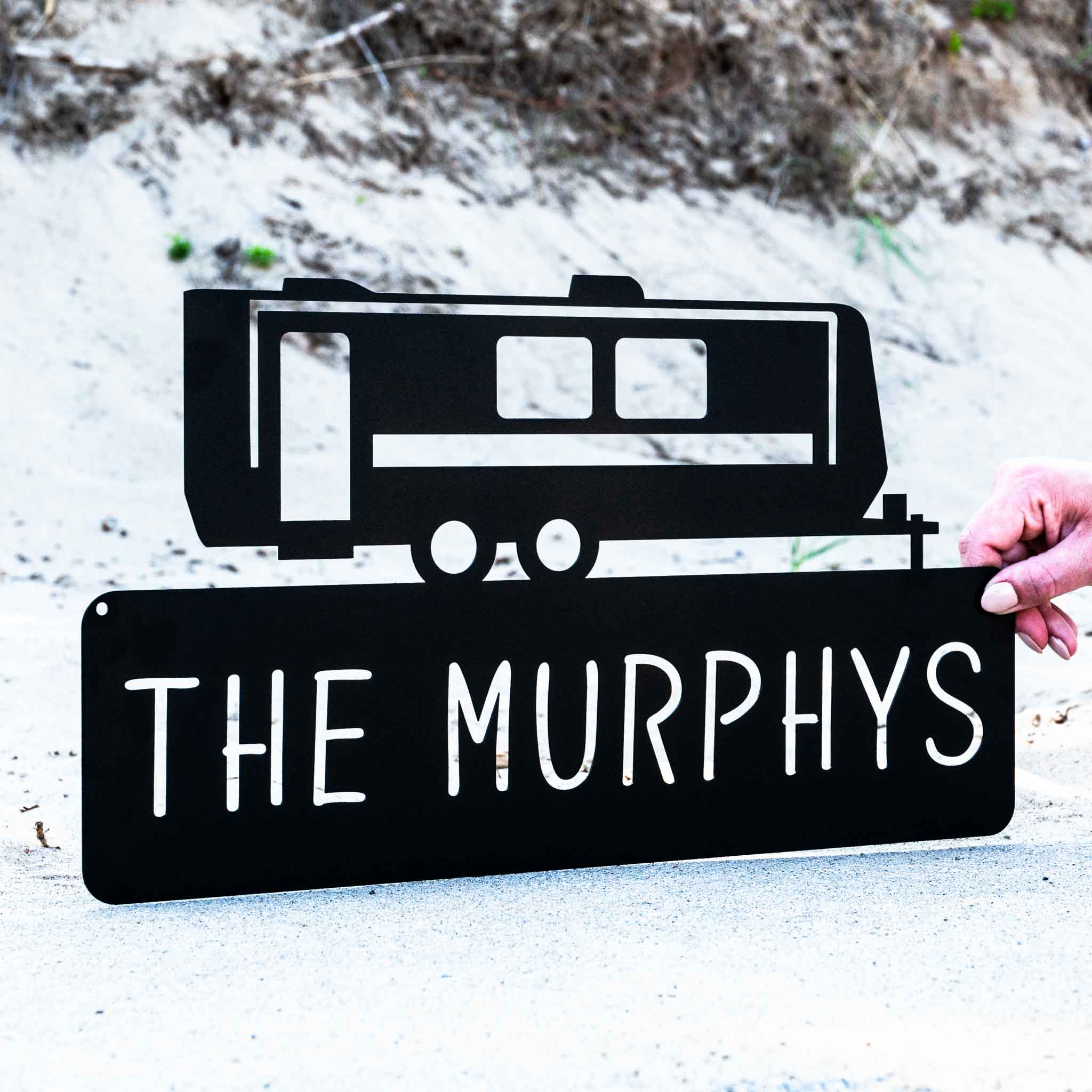 Travel Trailer RV Camper Plaque | Custom Outdoor Cabin Camp Decor ...