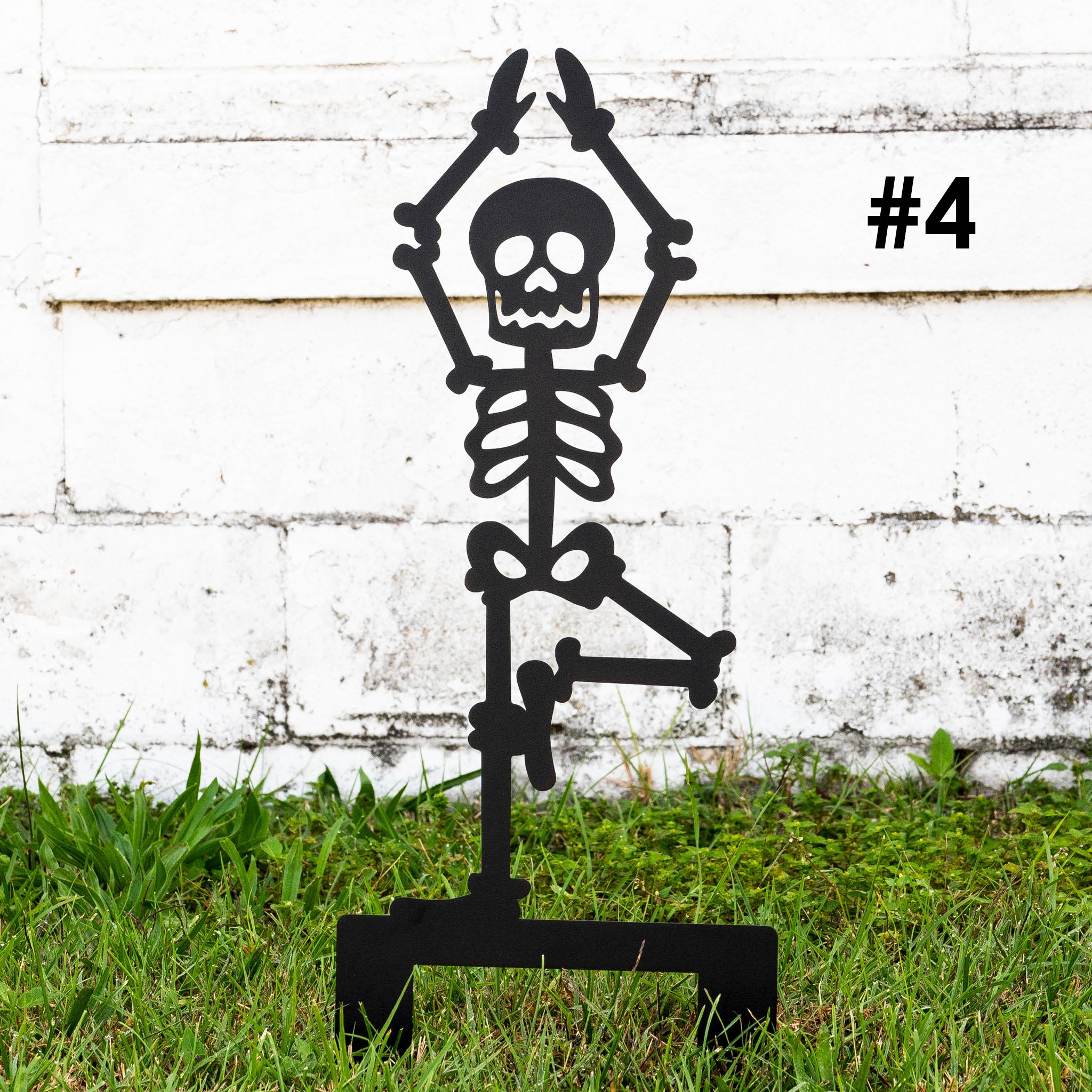 Metal Halloween Skeleton Yard Stakes | Halloween Yard Decor– Lakeshore ...