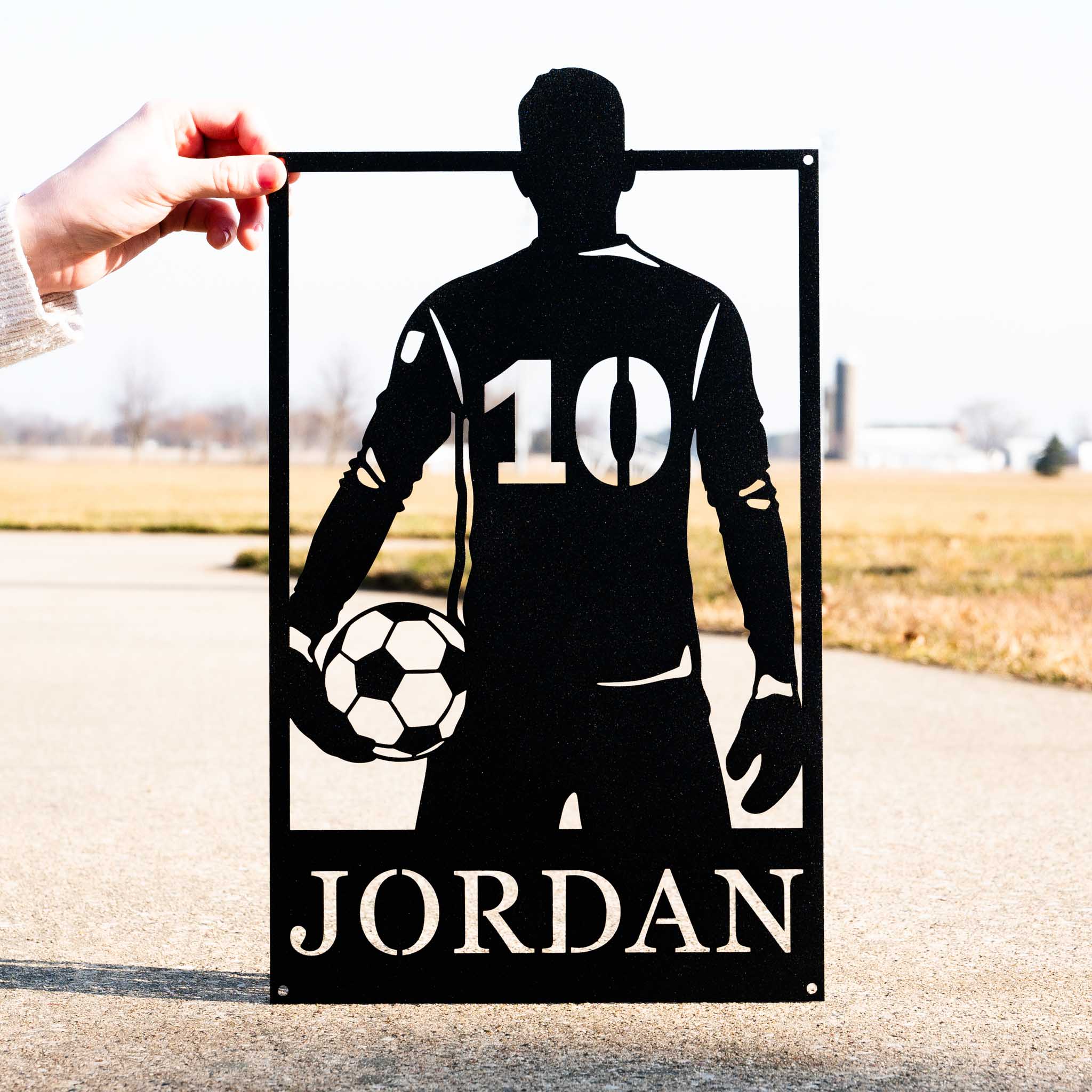 Soccer Athlete Monogram | Sports Name Sign | Gift for Player or Coach ...