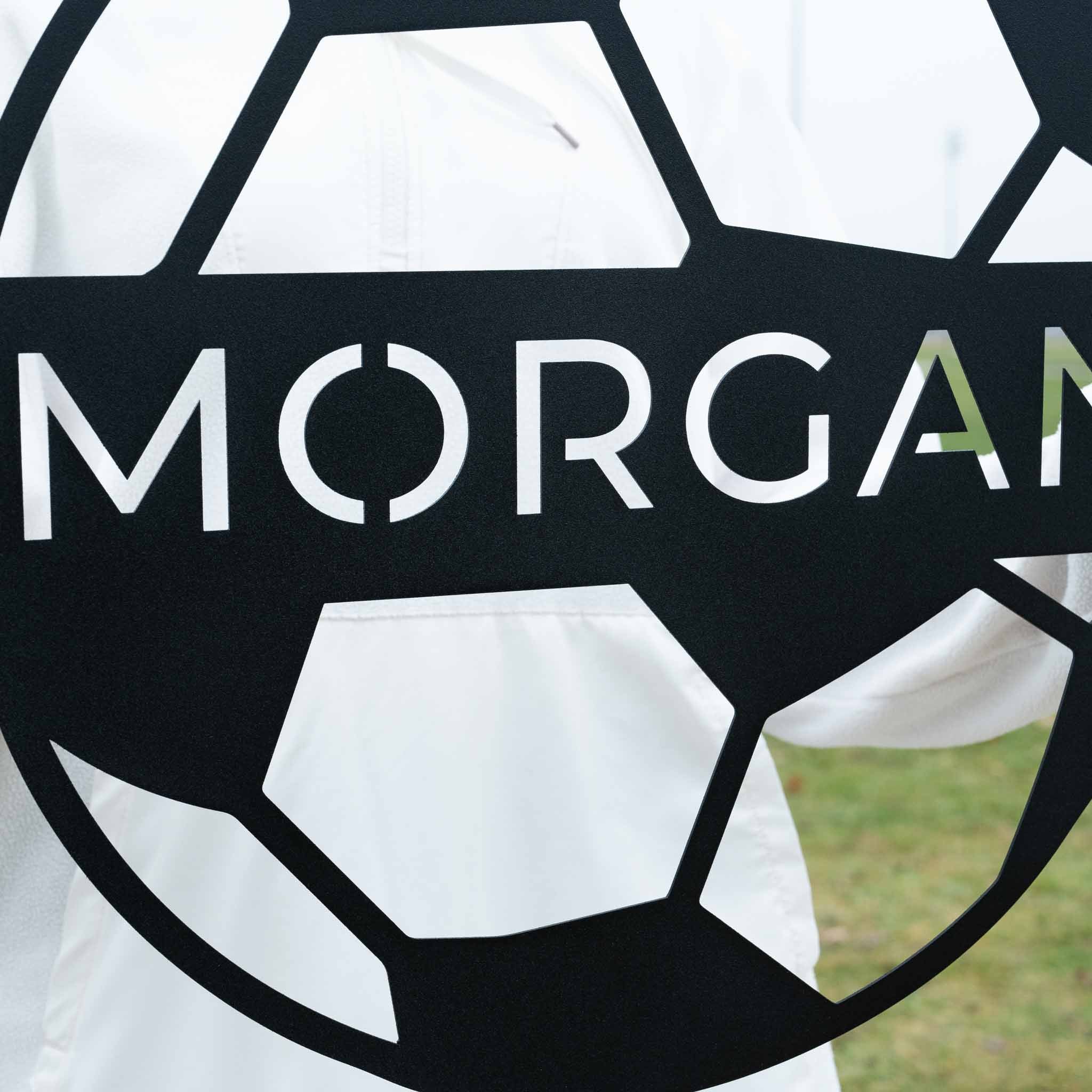 Soccer Ball Monogram | Sports Name Sign | Gift for Athlete or Coach ...