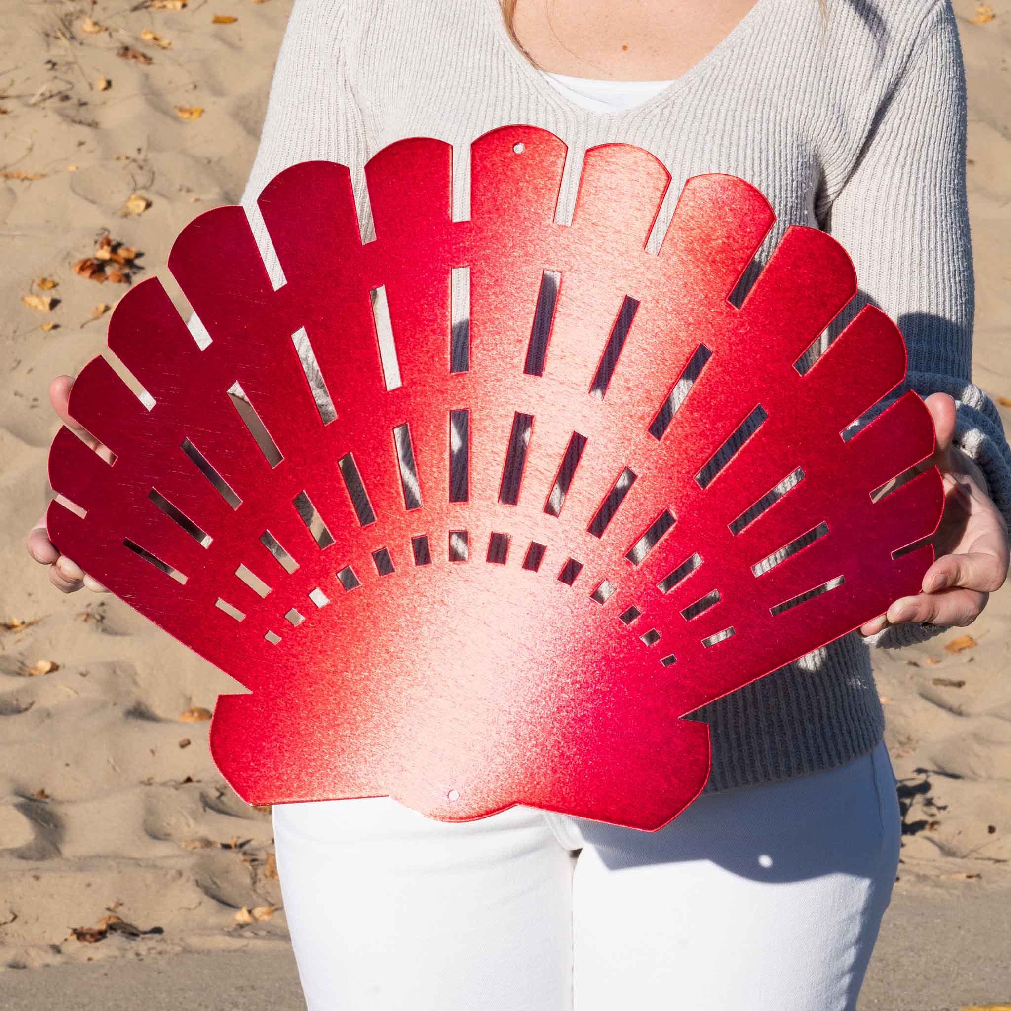 Metal Seashell Decor | Nautical Decor | Beach Decor | Lake House Decor ...