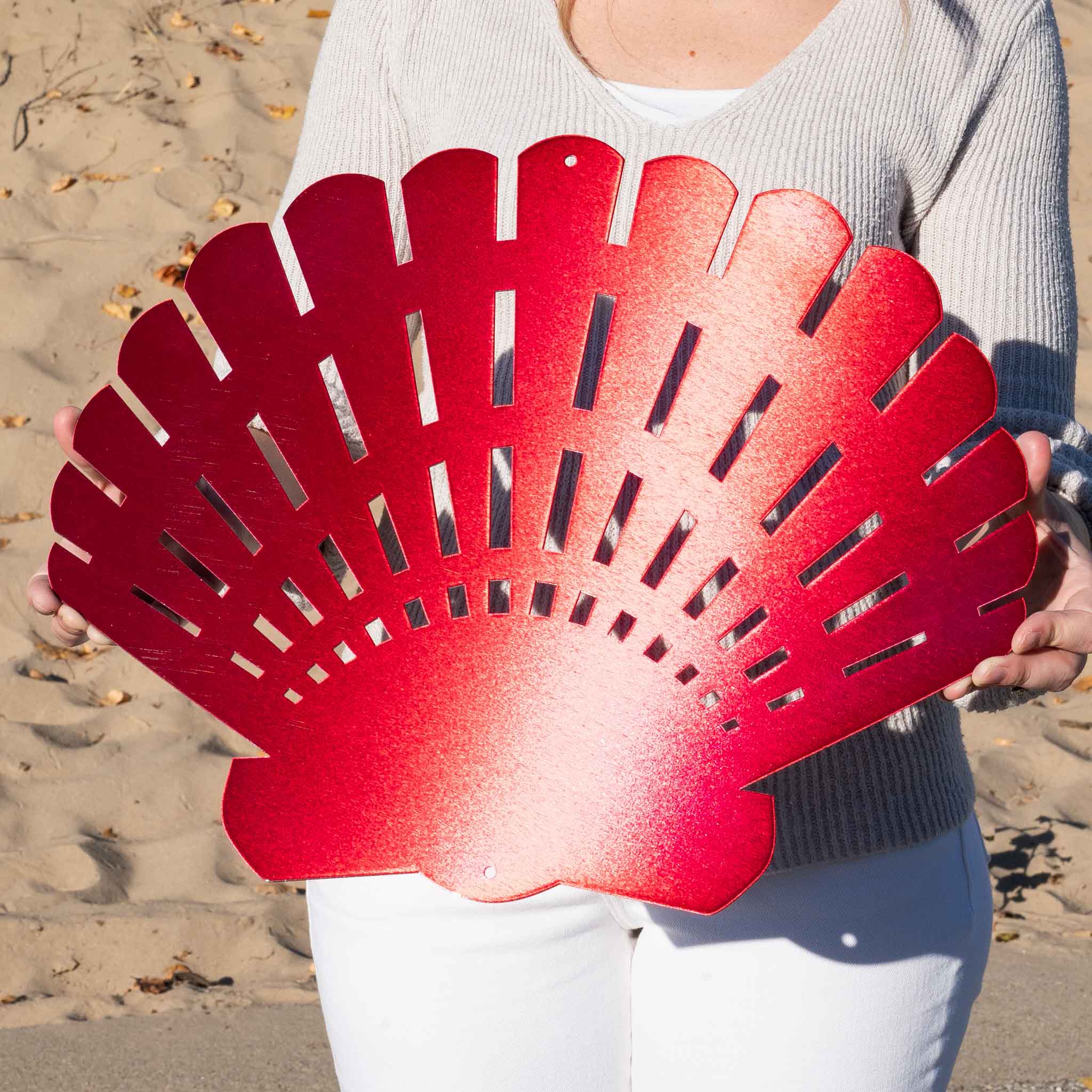 Metal Seashell Decor | Nautical Decor | Beach Decor | Lake House Decor ...