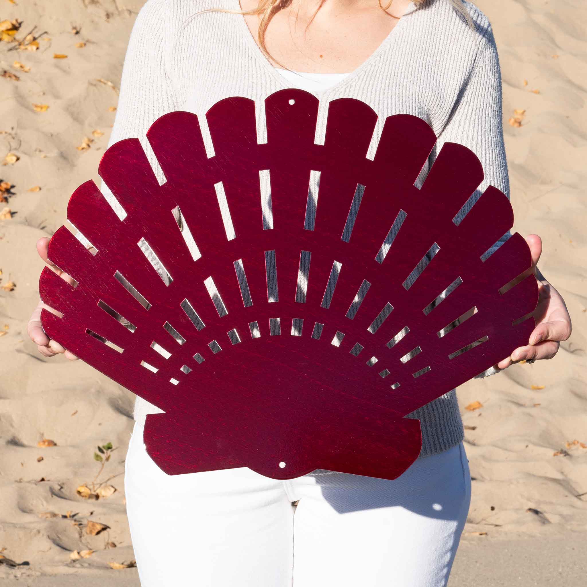 Metal Seashell Decor | Nautical Decor | Beach Decor | Lake House Decor ...