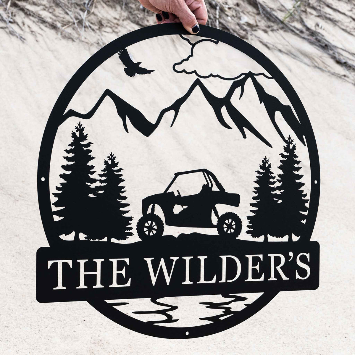 Side by Side Outdoor Monogram | Outdoor Decor | Cabin or Garage Decor ...