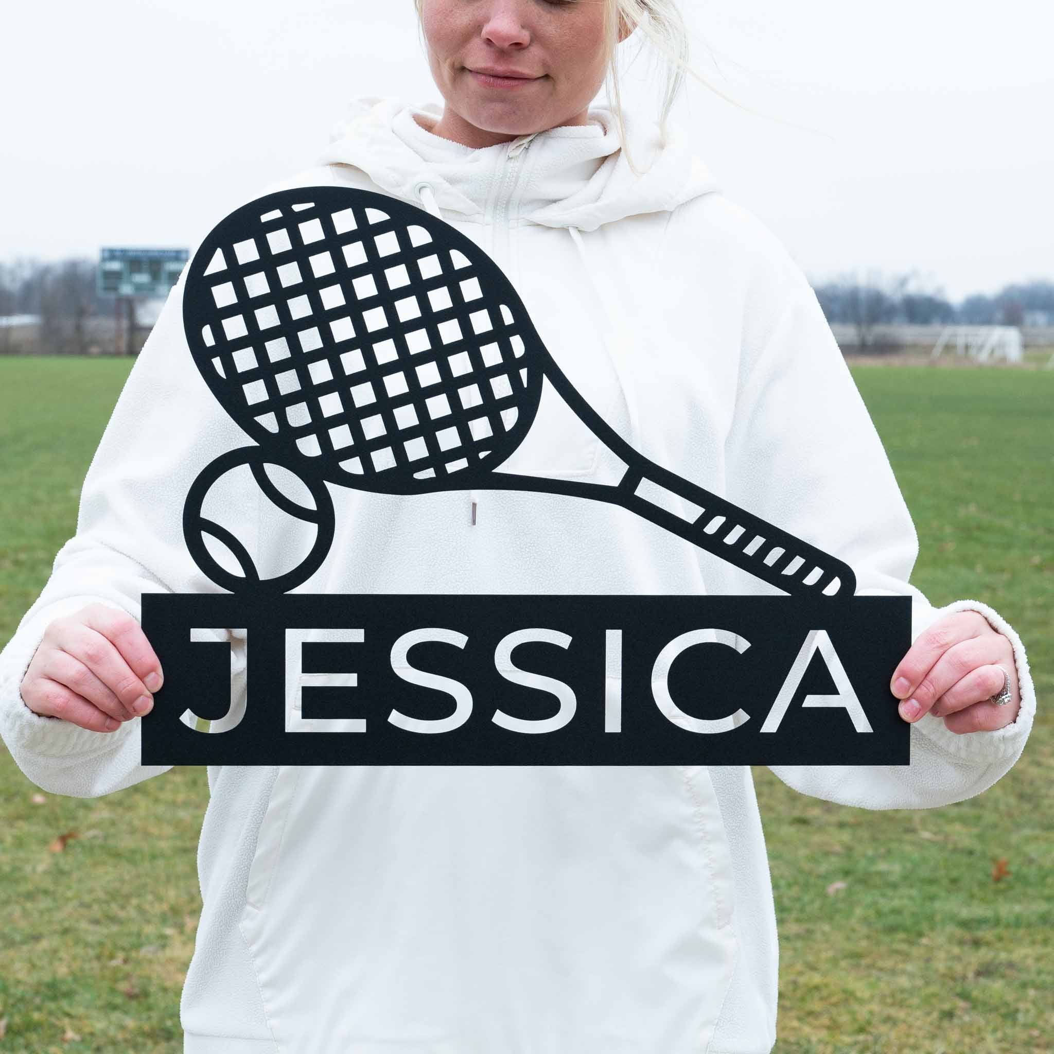 Tennis Sports Name Sign | Tennis Team Coach Gift | Tennis Court Decor ...