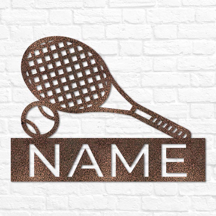 Tennis Sports Name Sign | Tennis Team Coach Gift | Tennis Court Decor ...