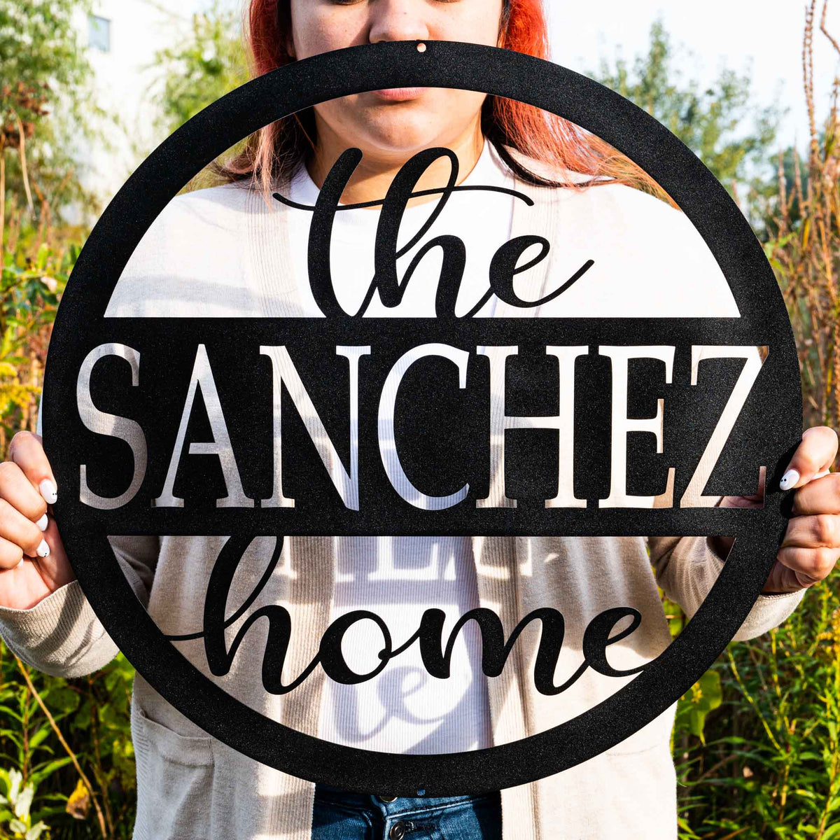 Circle Home Monogram | Family Name Sign | Personalized Home Decor ...