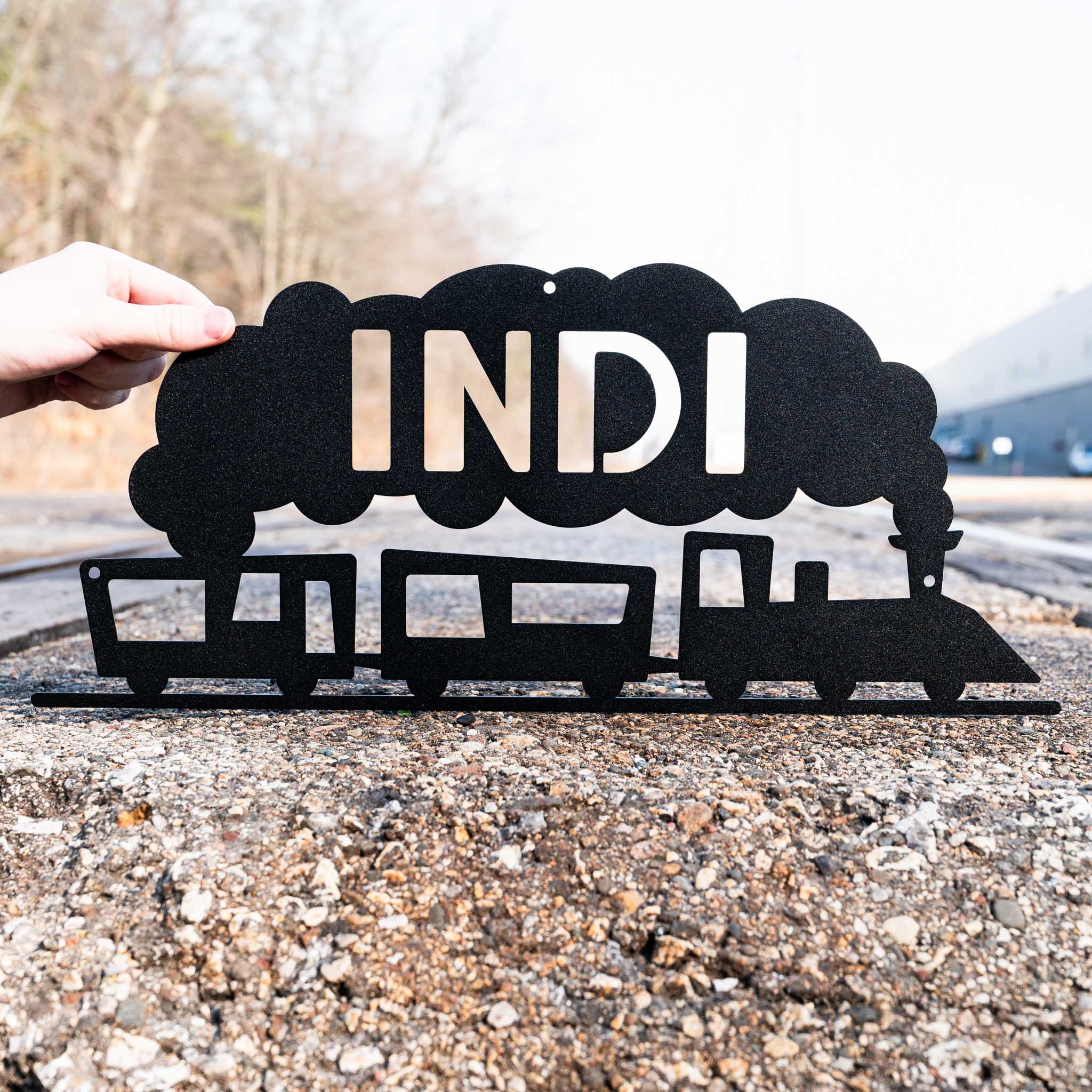 Personalized Metal Train Name Sign | Kids Room Decor | Railroad Decor ...