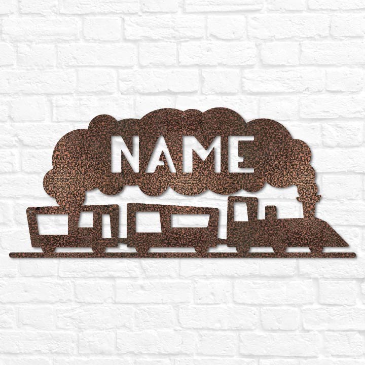 Personalized Metal Train Name Sign | Kids Room Decor | Railroad Decor ...