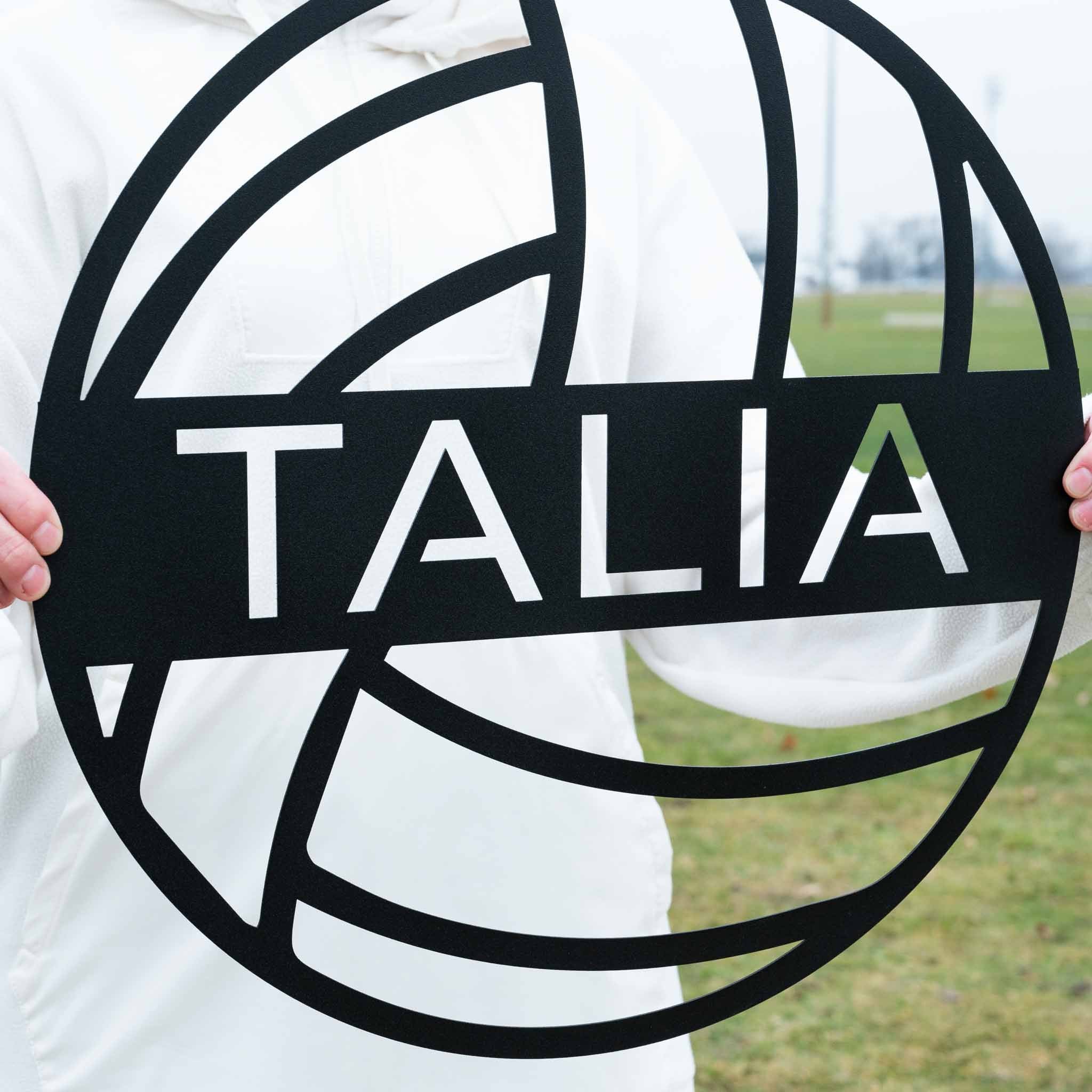 Volleyball Monogram | Sports Name Sign | Gift for Athlete or Coach ...