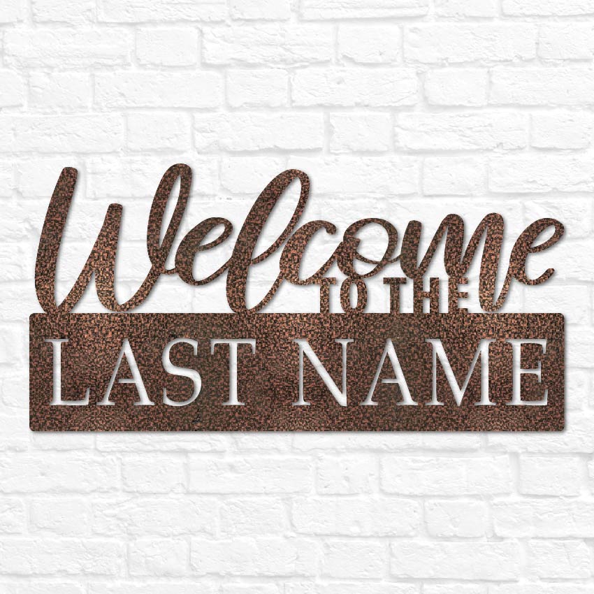 Personalized "Welcome to the" Name Sign | Housewarming Family Gift ...