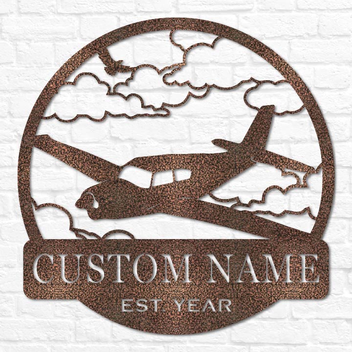 Airplane Outdoor Monogram | Aviation Decor | Gift for Pilot or Student ...