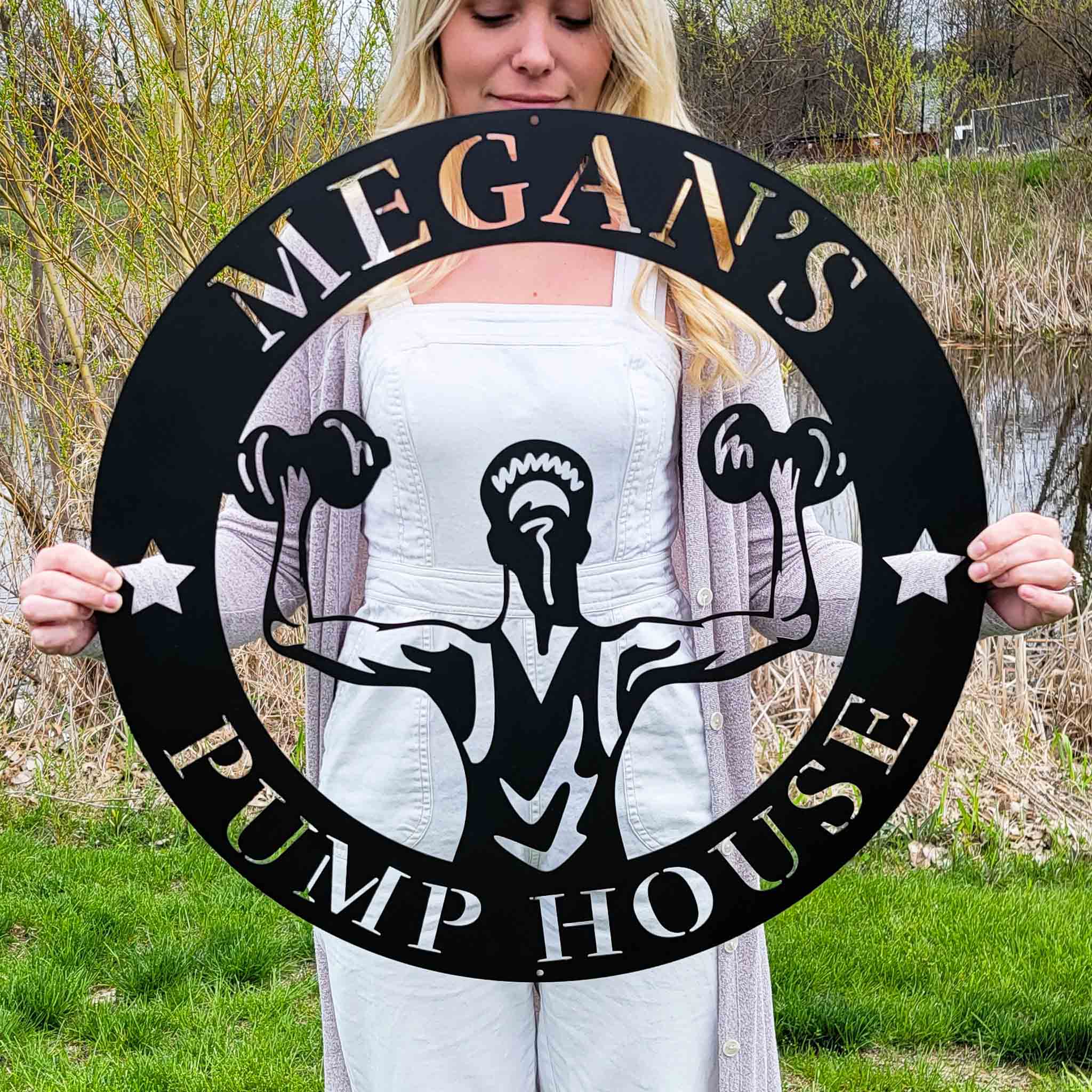 Ladies Fitness Sign | Gym Sign | Fitness Center Sign– Lakeshore Metal Decor