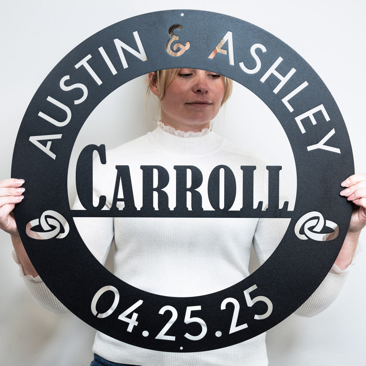 Personalized Metal Marriage Name Sign | Engagement Gift | Wedding Gift ...
