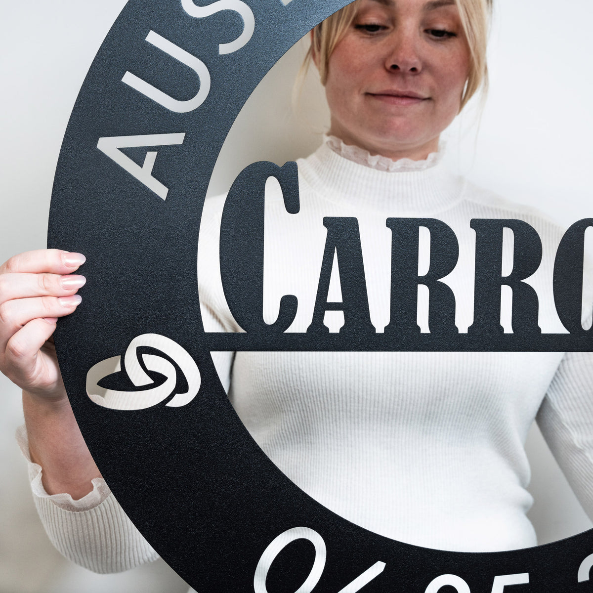 Personalized Metal Marriage Name Sign | Engagement Gift | Wedding Gift ...