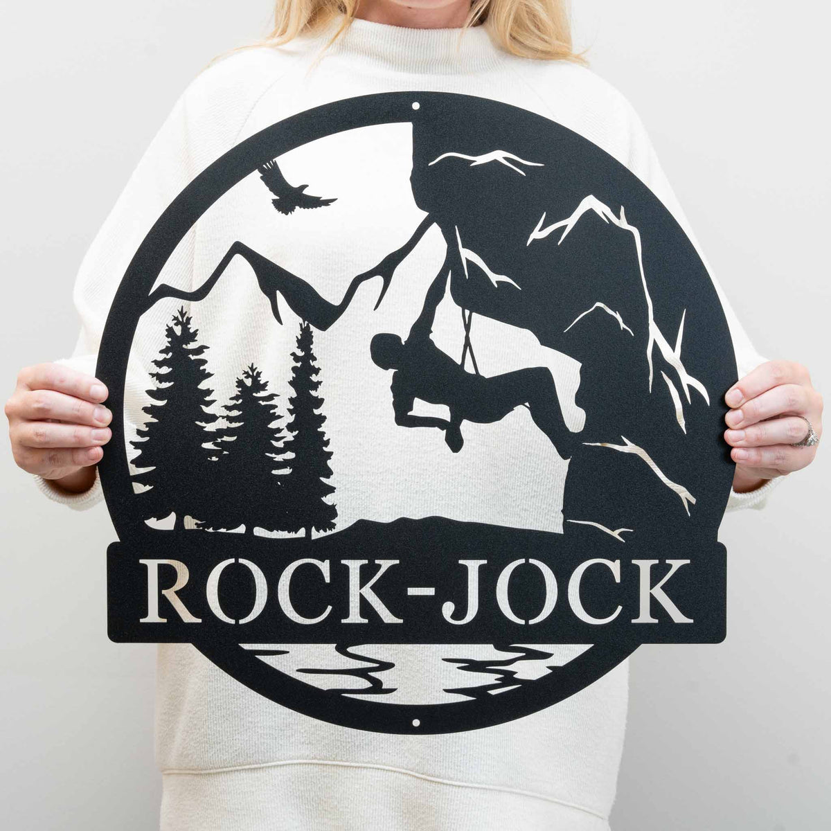 Custom Outdoor Rock Climbing Name Sign | Rock Climbing Gym Decor ...
