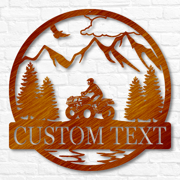 ATV Outdoor Monogram Sign | 4 Wheeler Gift | ATV Rider Gift– Lakeshore ...