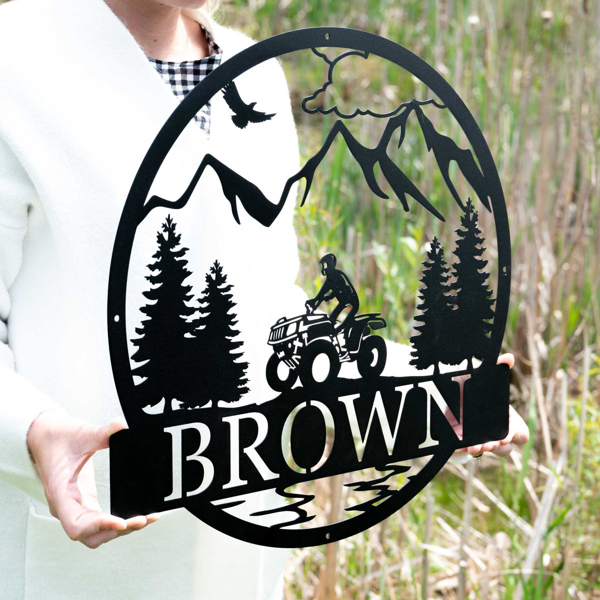 ATV Outdoor Monogram Sign | 4 Wheeler Gift | ATV Rider Gift– Lakeshore ...