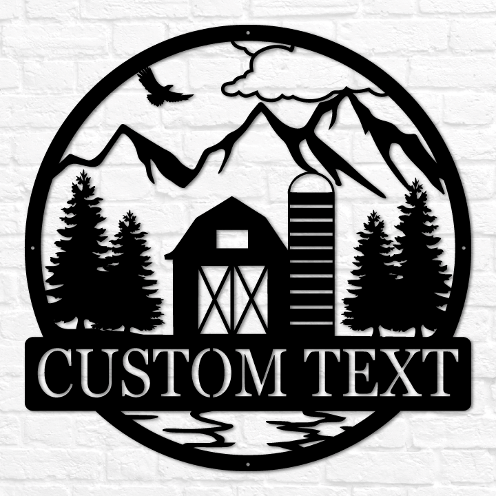 Barn Outdoor Monogram | Metal Barn Sign | Farm Decor | Farmer Gift ...