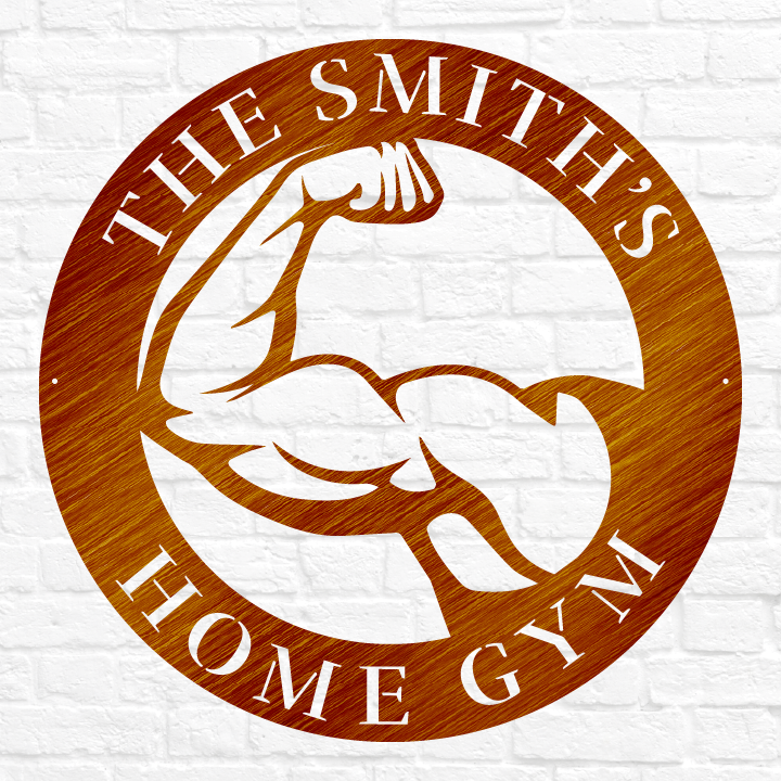 Flexing Bicep Gym Sign | Home Gym Sign | Fitness Center Sign– Lakeshore ...