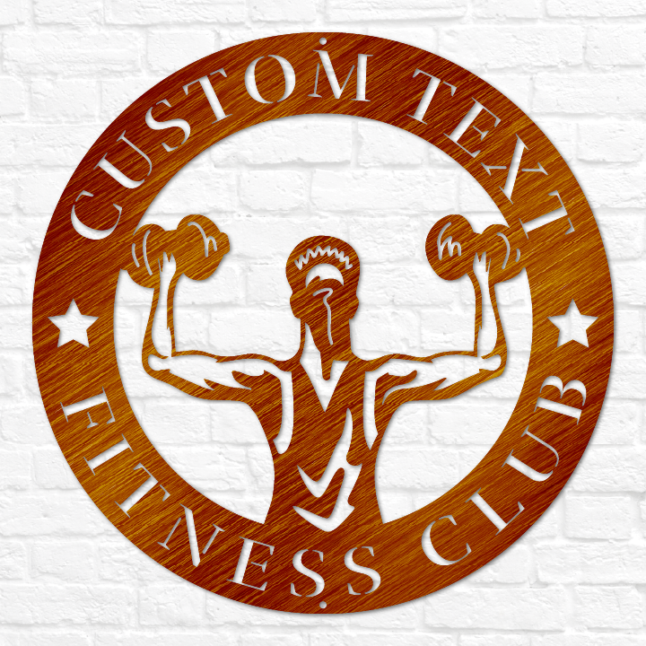 Ladies Fitness Sign | Gym Sign | Fitness Center Sign– Lakeshore Metal Decor