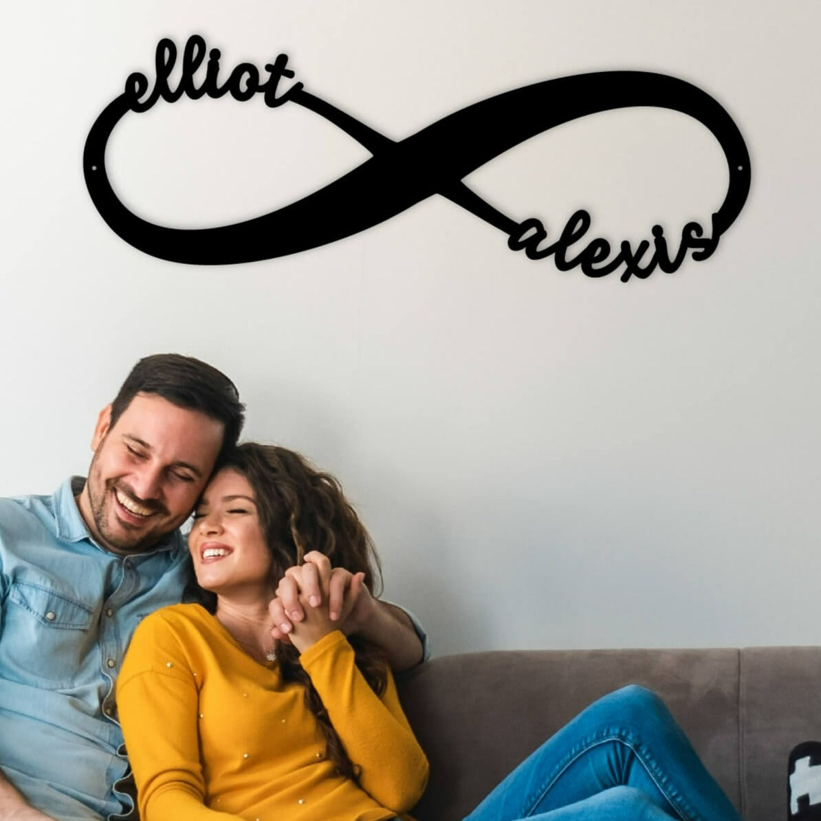 Metal Infinity Sign | Wedding Gift | Custom Infinity Monogram ...