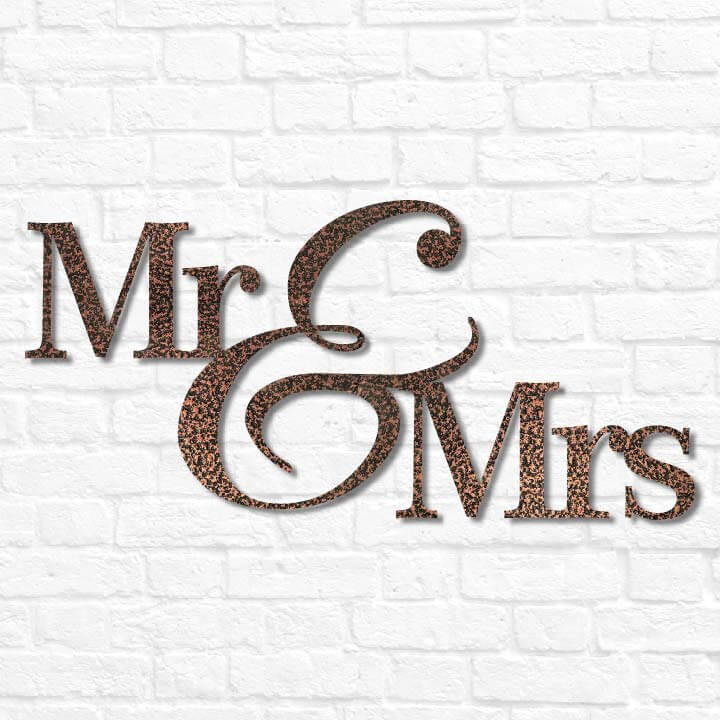 Metal Mr. & Mrs. Wall Sign | Wedding Table Decor | Bridal Shower Gift ...