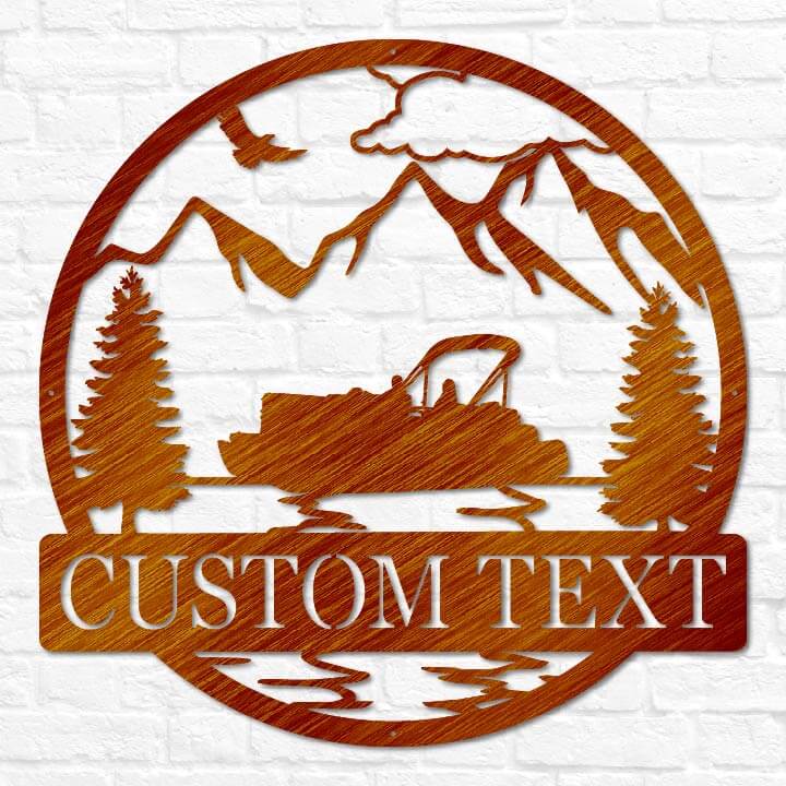 Outdoor Pontoon Name Sign | Boat Decor | Garage Shed Dock Sign ...